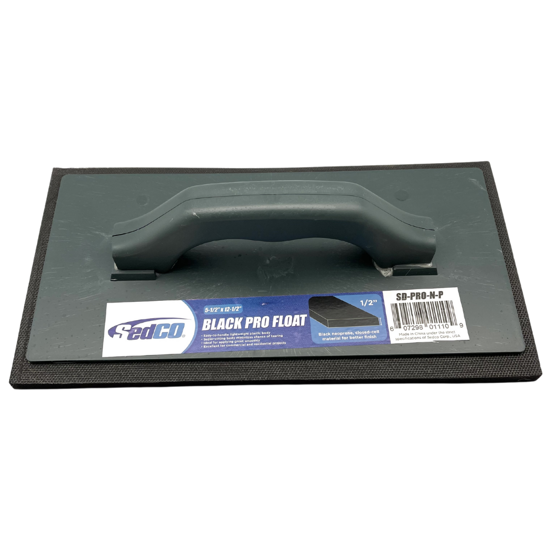 5-1/2″ x 12-1/2″ PLASTIC BODY BLACK RUBBER FLOAT - Sedco Corp.