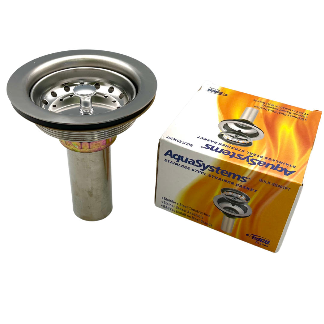 STAINLESS STEEL STRAINER BASKET WITH TAILPIECE - Sedco Corp.