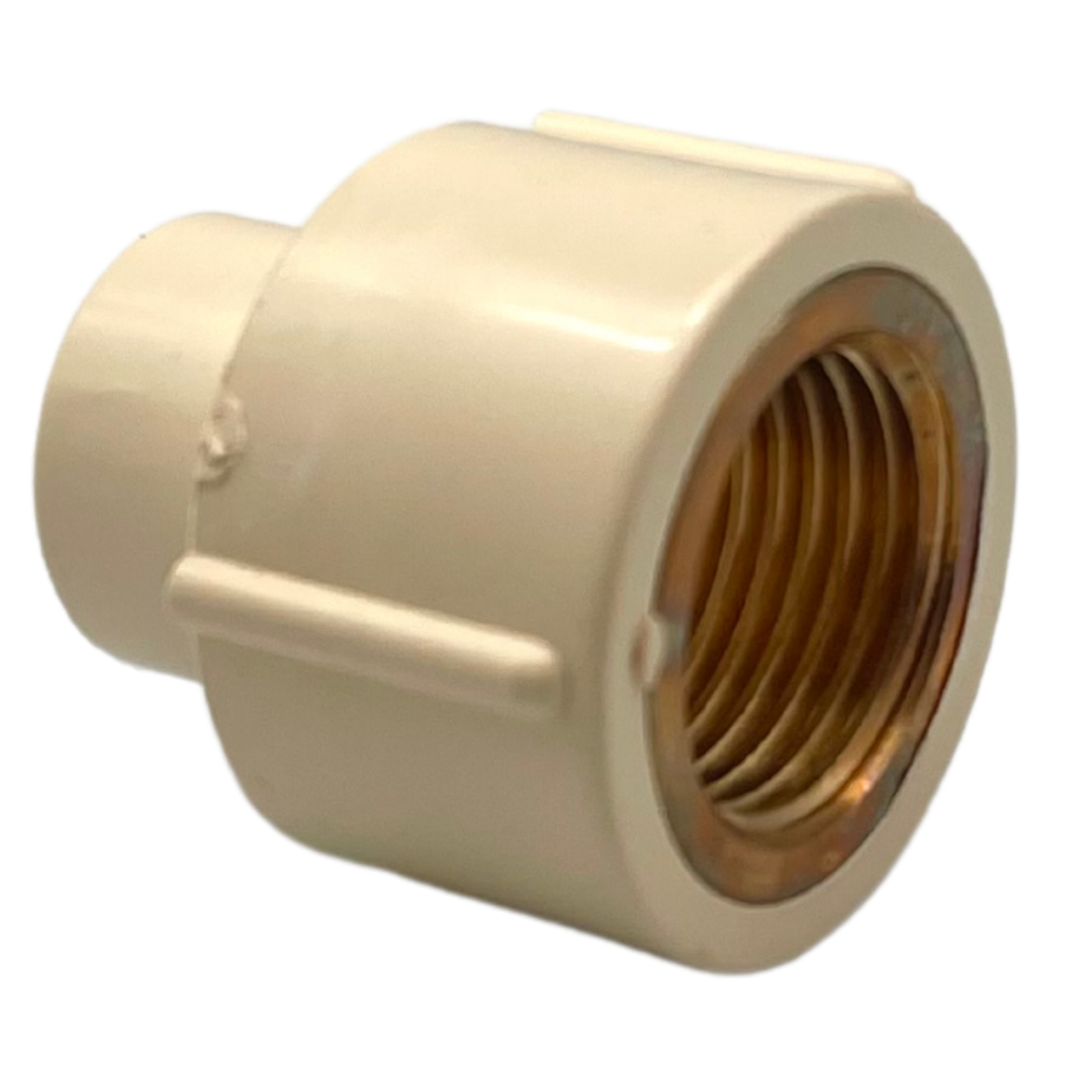 1/2″ CPVC FEMALE THREADED ADAPTER WITH BRASS INSERT - Sedco Corp.