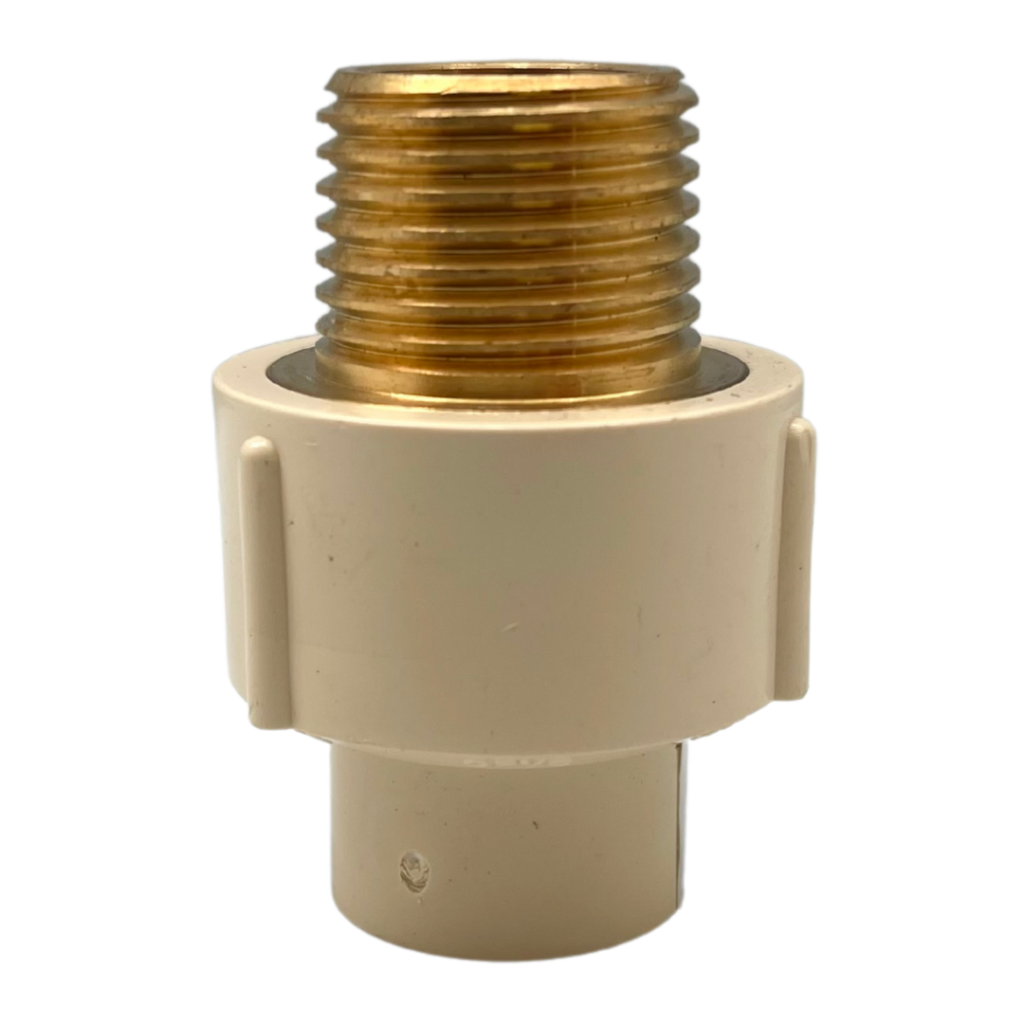 1/2″ CPVC MALE THREADED ADAPTER WITH BRASS INSERT - Sedco Corp.