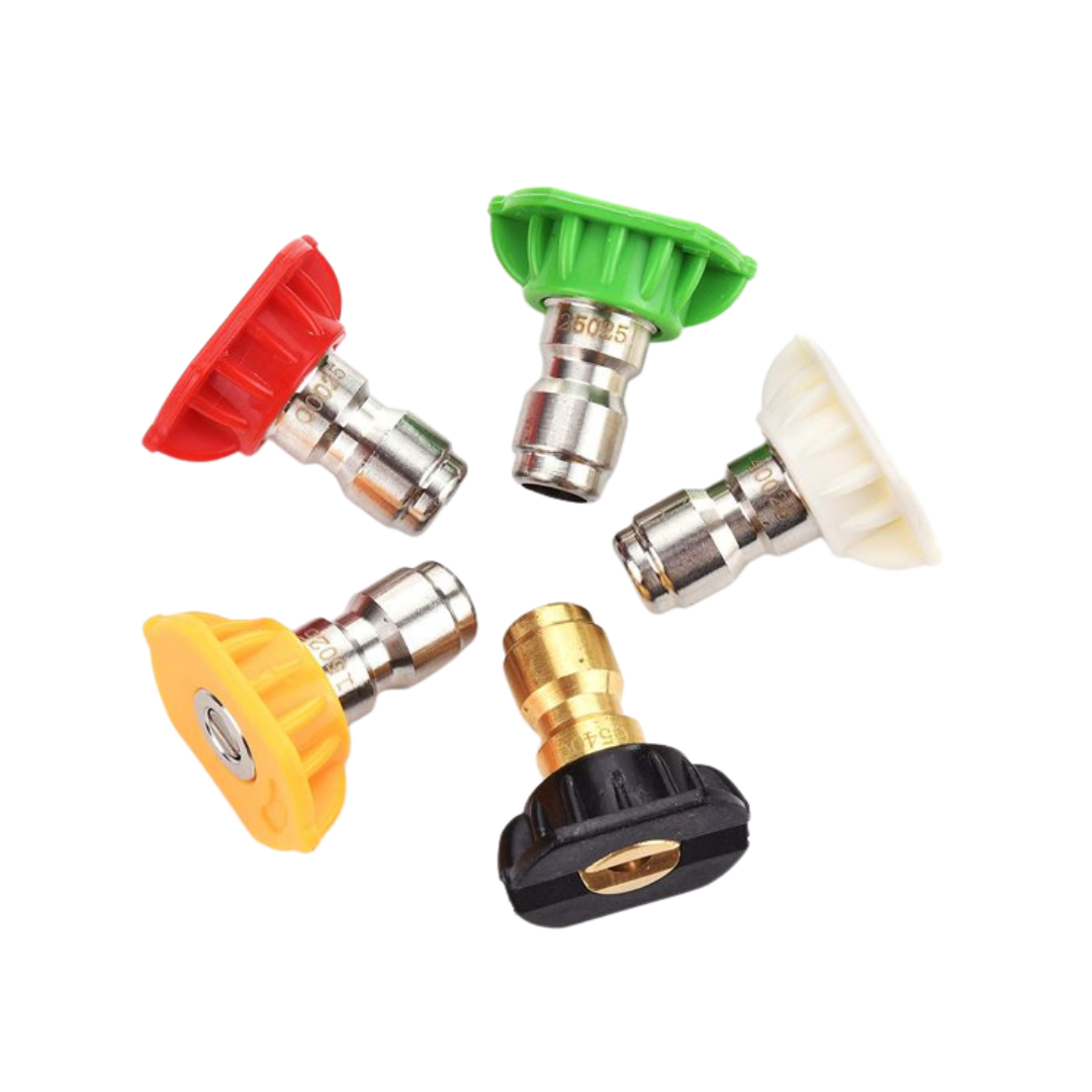 ASSORTED NOZZLES FOR WATER PRESSURE MACHINES (5-PACK) - Sedco Corp.