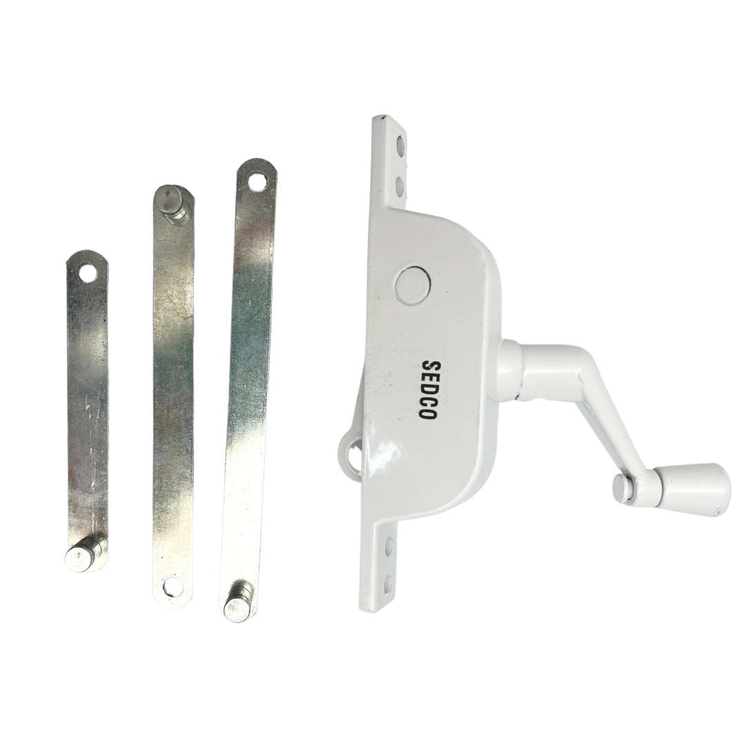 WINDOW OPERATOR CRANK HANDLE UNIVERSAL WHITE (3 LEGS) HEX NUT - Sedco Corp.