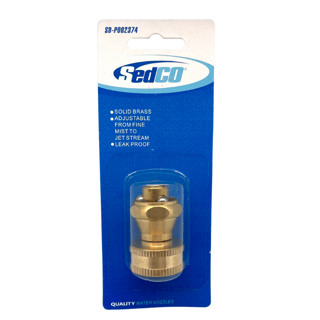 SOLID BRASS BALL BEARING NOZZLE - Sedco Corp.
