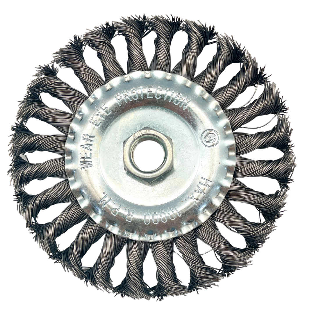 5″ KNOTTED FLAT WIRE WHEEL - Sedco Corp.