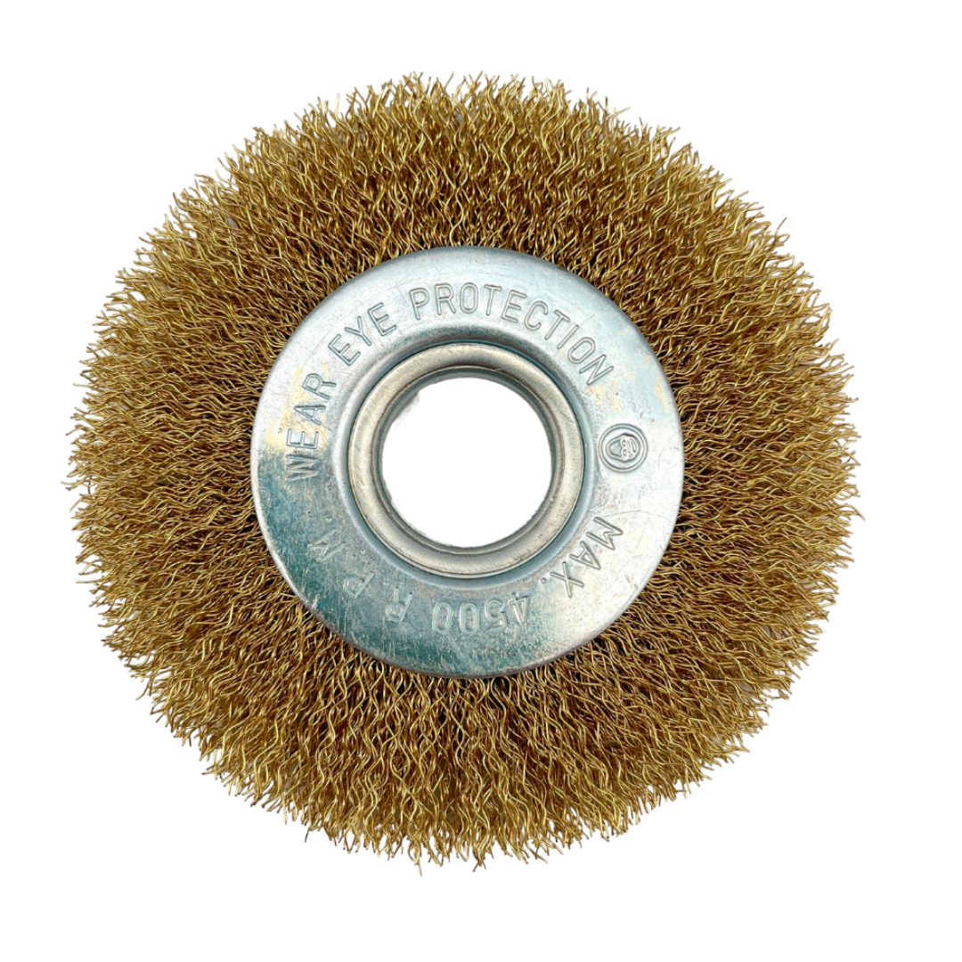 5″ BRASS-PLATED FLAT WIRE BRUSH - Sedco Corp.