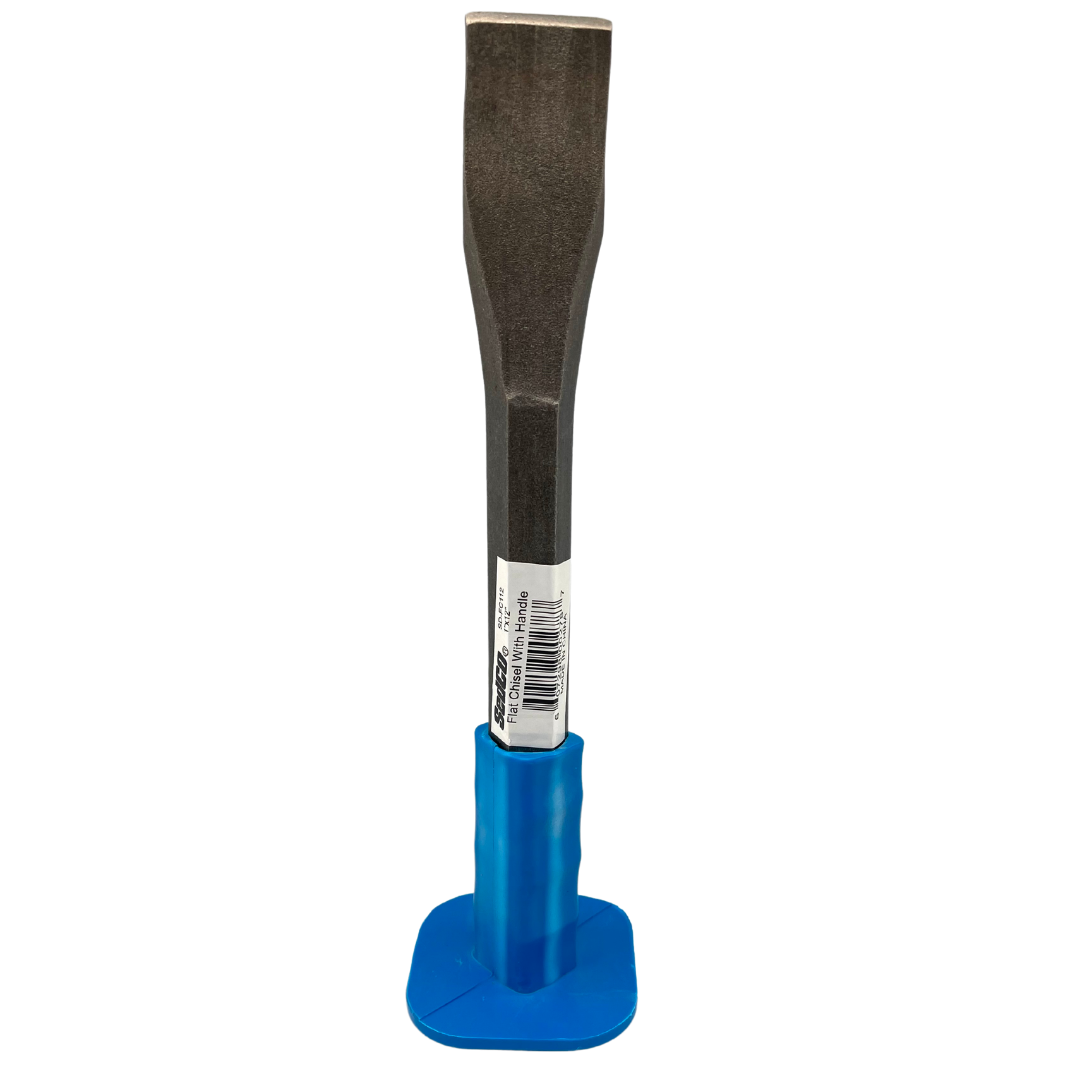 1″ x 12″ FLAT CHISEL W/HANDGUARD - Sedco Corp.
