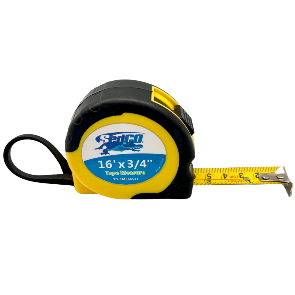 16′ x 3/4″ HIGH-IMPACT ABS MEASURING TAPE - Sedco Corp.